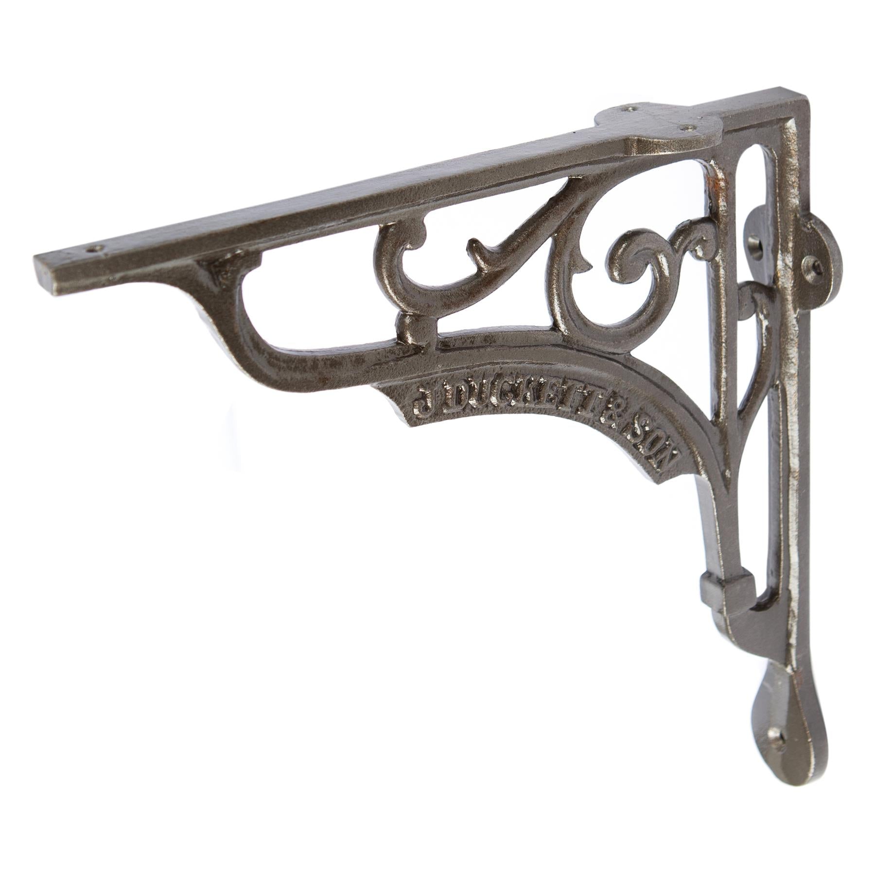 200mm Ornate Iron Shelf Bracket - By Hammer & Tongs | Rinkit.com