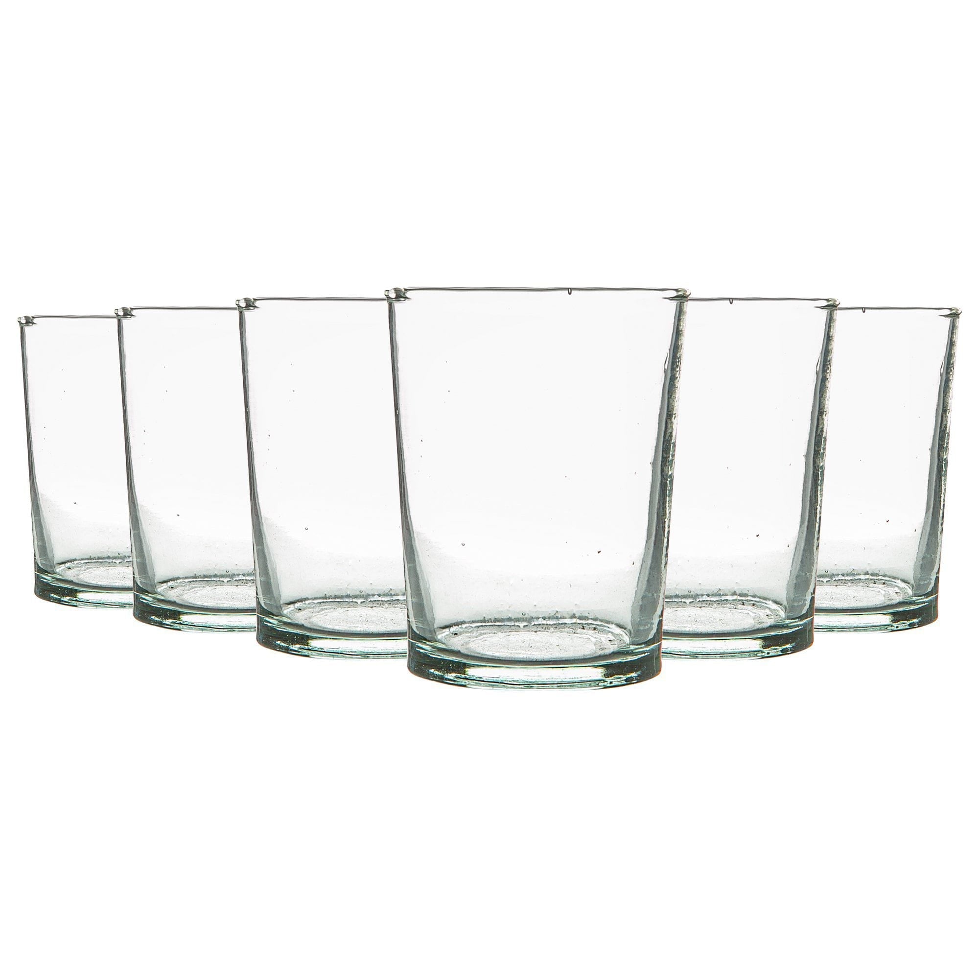 215ml Meknes Recycled Tumbler Glasses - Pack of Six - By Nicola Spring ...