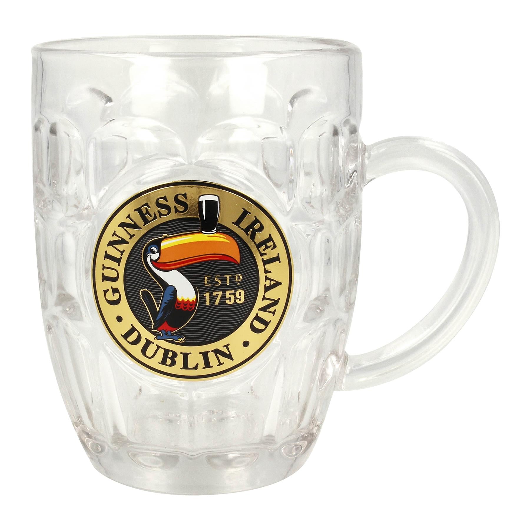 Guinness Toucan Dimpled Glass Tankard | Rinkit.com