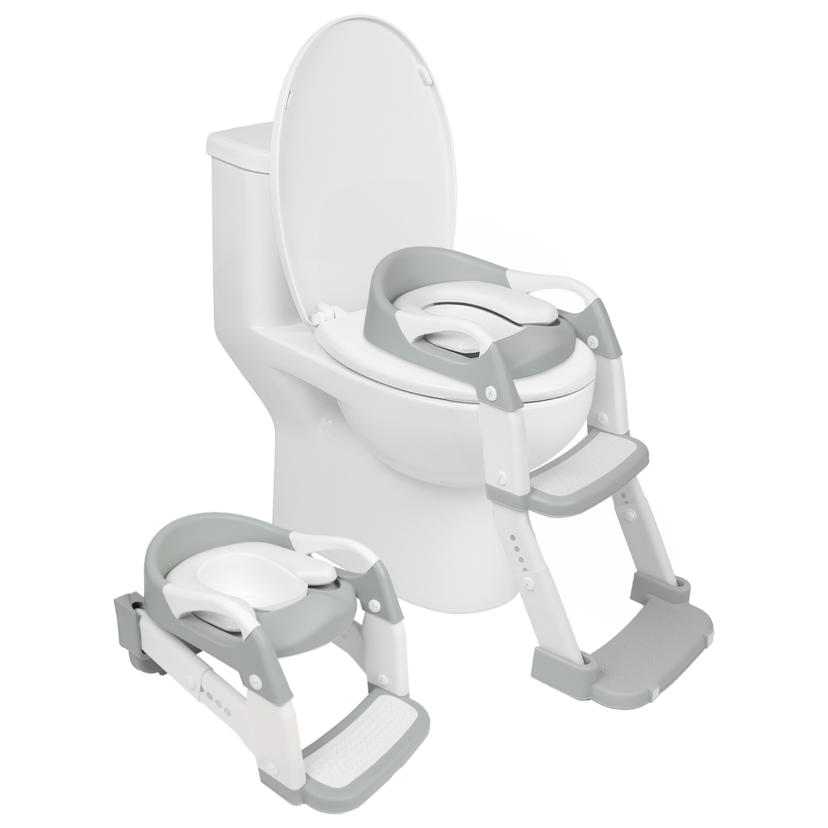 White Adjustable 2-in-1 Potty Training Toilet Seat | Rinkit.com
