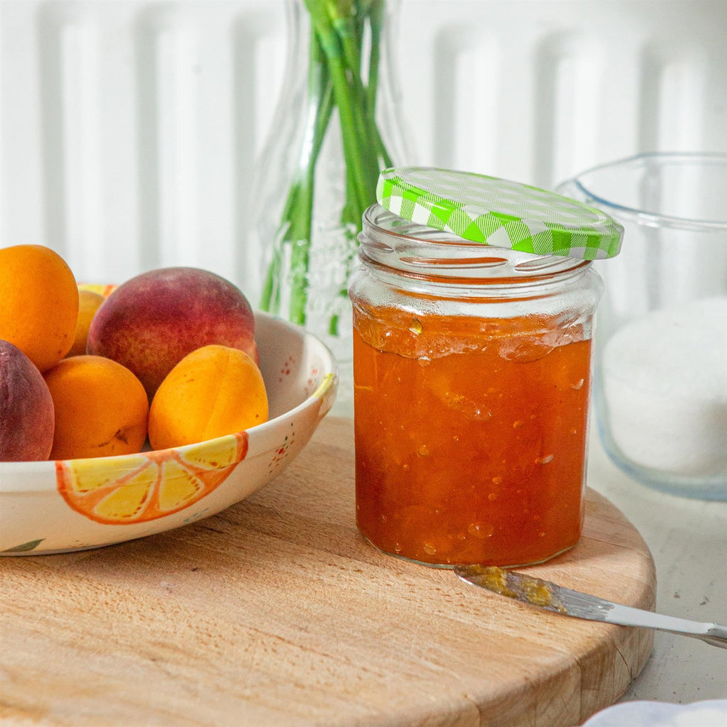 380ml Glass Jam Jars with Lids - Pack of 6 - By Argon Tableware ...