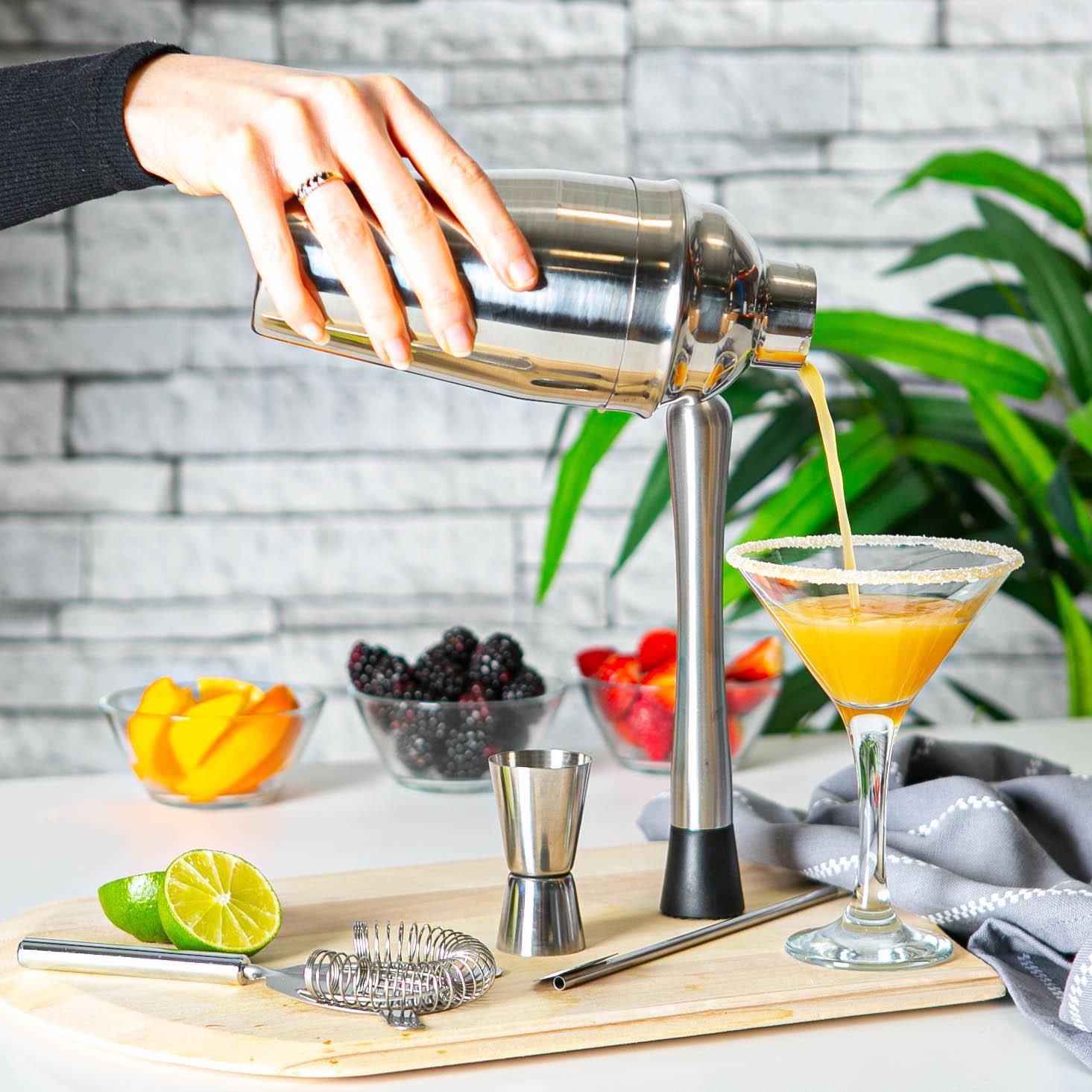 5pc Manhattan Cocktail Shaker Set - By Rink Drink | Rinkit.com