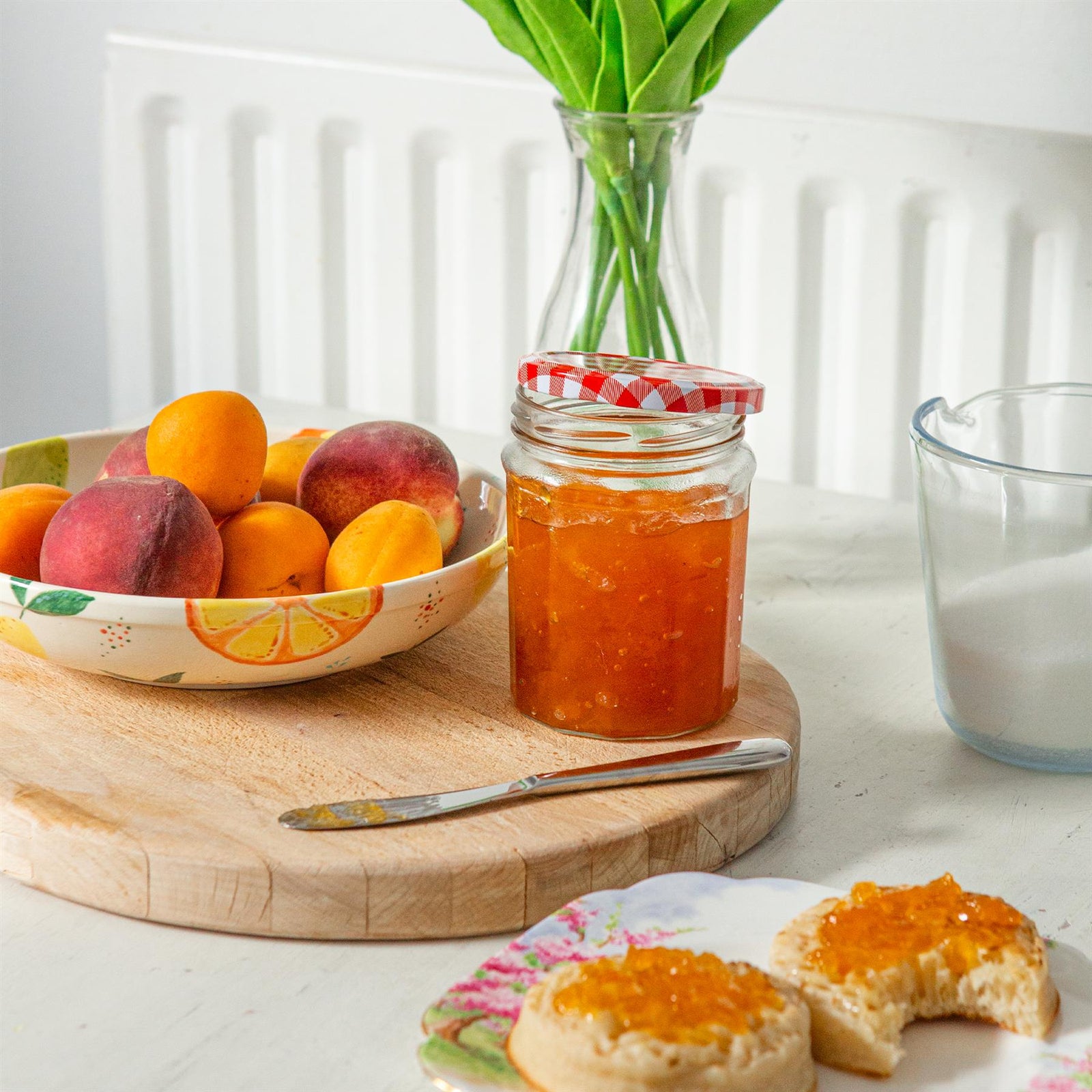 380ml Glass Jam Jars with Lids - Pack of 6 - By Argon Tableware ...