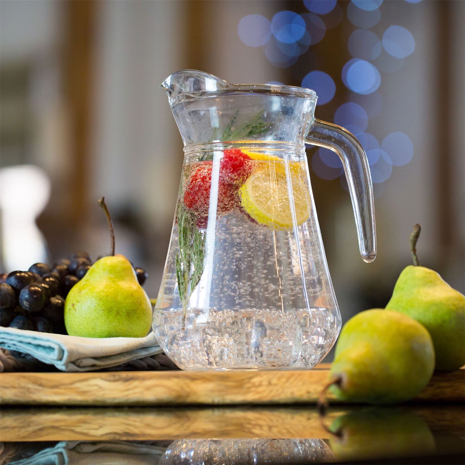 1.5L Brocca Glass Water Jug - By Argon Tableware | Rinkit.com