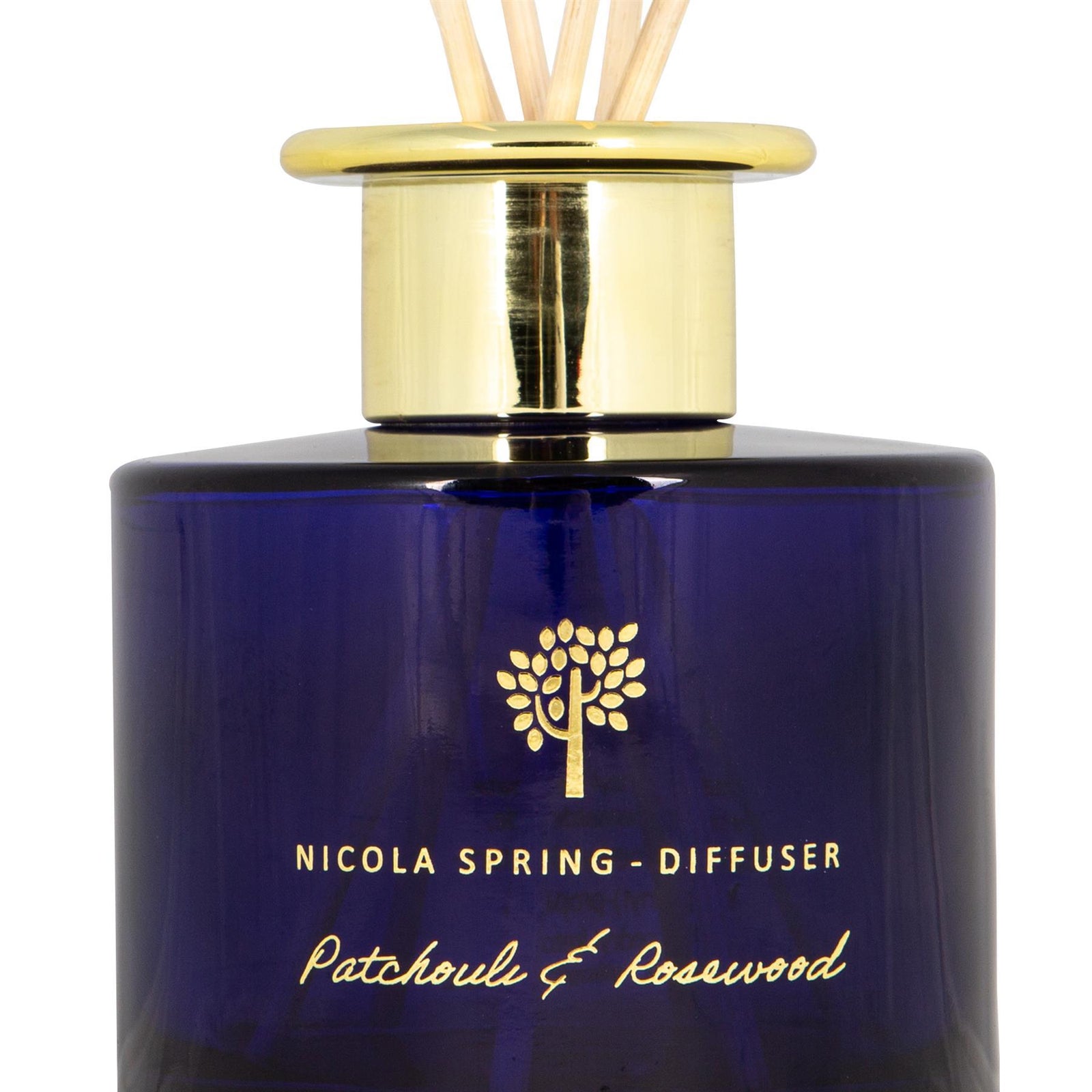 200ml Patchouli & Rosewood Glass Reed Diffuser - By Nicola Spring ...