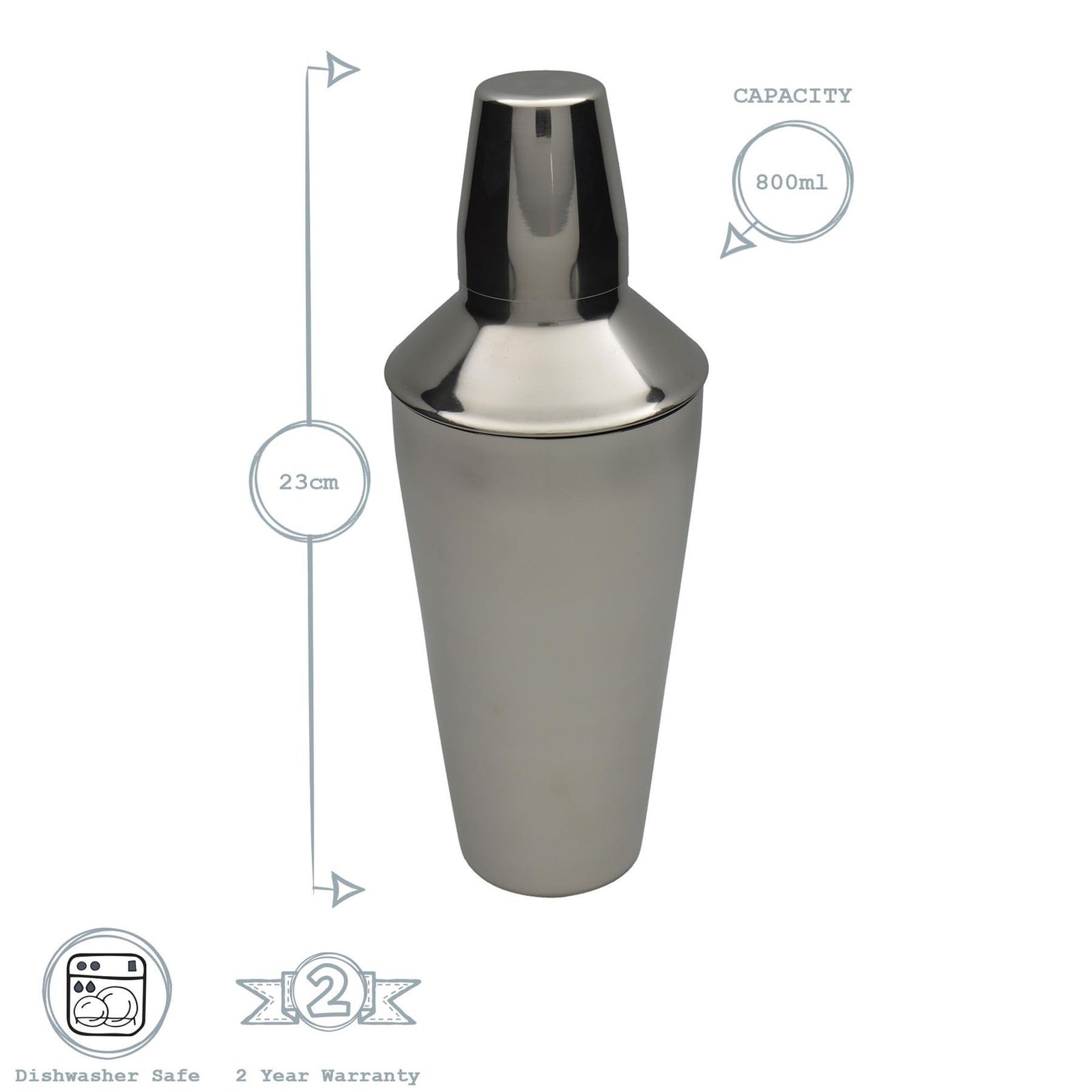 3pc Manhattan Cocktail Shaker Set - By Rink Drink | Rinkit.com