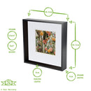 10" x 10" 3D Deep Box Photo Frame - with 6" x 6" Mount - By Nicola ...