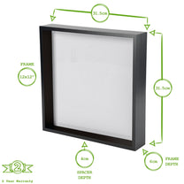 12" x 12" 3D Deep Box Photo Frame - By Nicola Spring | Rinkit.com